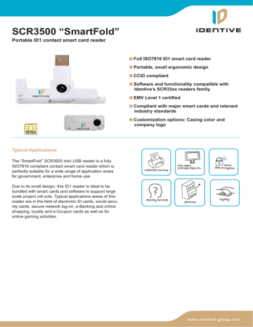 SCM SCR3500 SmartFold Datasheet | Manualzz