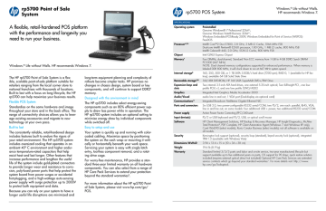 HP rp rp5700 Datasheet | Manualzz