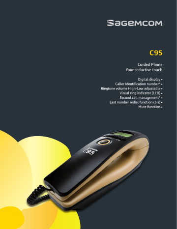 Sagemcom C95 telephone Datasheet | Manualzz