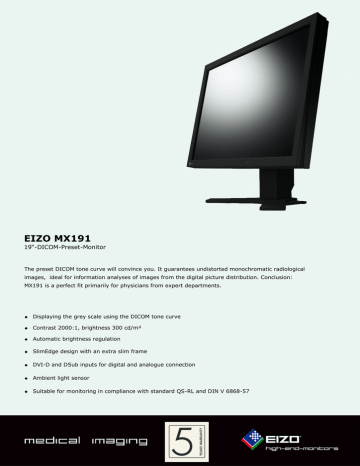 Eizo RadiForce MX191 Datasheet | Manualzz