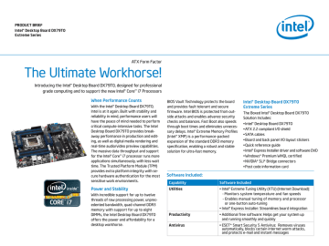 Intel DX79TO Datasheet | Manualzz