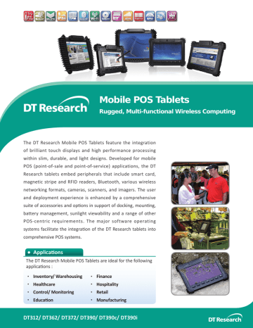 DT Research DT362 8GB Black Datasheet | Manualzz