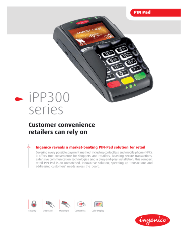 Ingenico IPP320 Datasheet | Manualzz