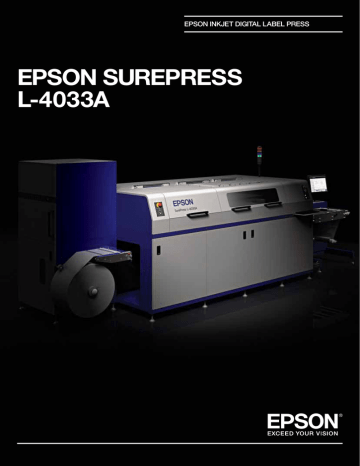 Epson SurePress L-4033A Datasheet | Manualzz
