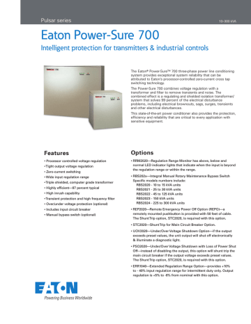 Eaton Power-Sure 700 Datasheet | Manualzz