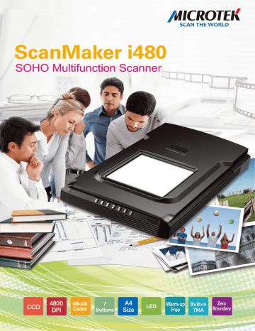 Microtek ScanMaker i480 Datasheet | Manualzz