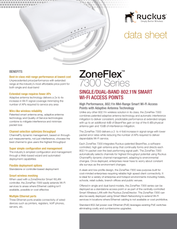 Ruckus Wireless ZoneFlex 7363 Datasheet | Manualzz