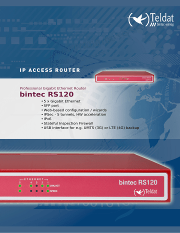 Teldat bintec RS120 Datasheet | Manualzz