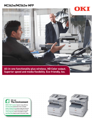 OKI MC362w Datasheet | Manualzz