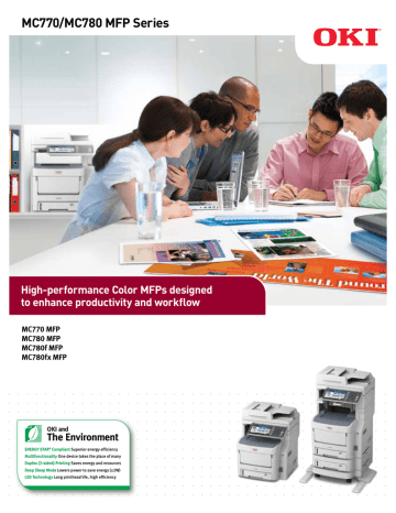 OKI MC780 Datasheet | Manualzz