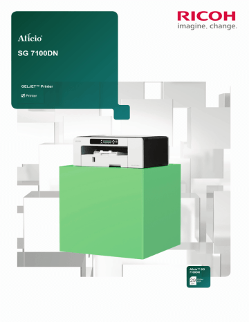 Ricoh SG 7100DN inkjet printer Datasheet | Manualzz