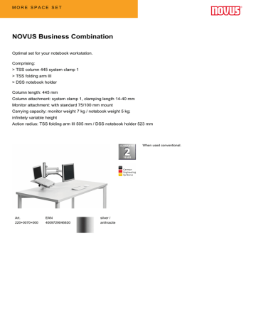 Novus Business Combination Datasheet | Manualzz