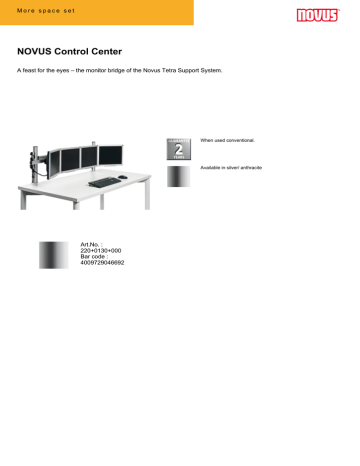 Novus Control Centre Datasheet | Manualzz