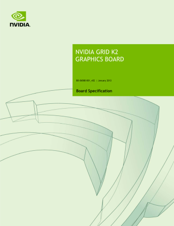 Nvidia GRID K2 NVIDIA GRID K2 8GB Datasheet | Manualzz