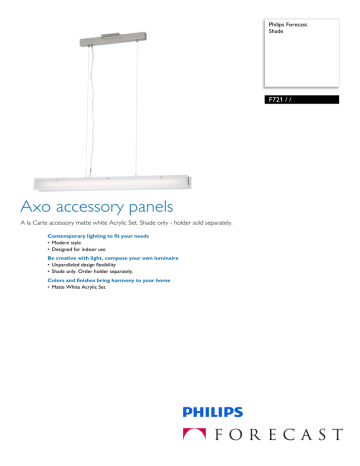 Philips F721 Datasheet | Manualzz