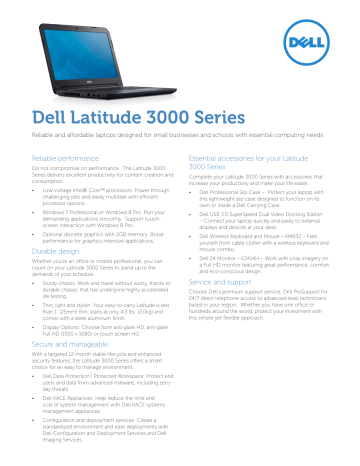 DELL Latitude 3440 Datasheet | Manualzz