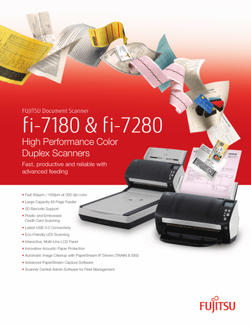 Fujitsu fi-7180 Datasheet | Manualzz