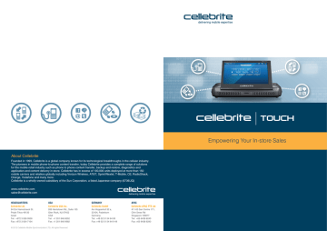CelleBrite Touch Datasheet | Manualzz