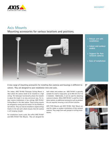 Axis T91B61 Datasheet | Manualzz