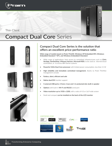 Praim C9700 Datasheet | Manualzz
