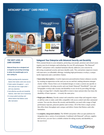 DataCard SD460 Datasheet | Manualzz