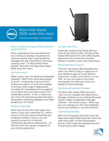 Dell Wyse 3290 Datasheet | Manualzz