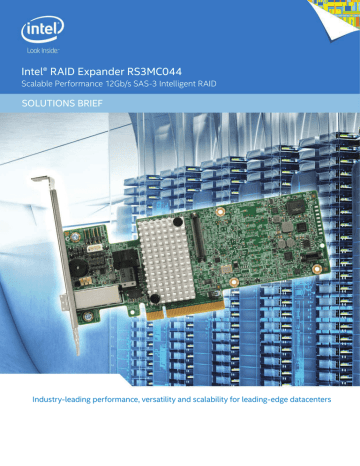 Intel RS3MC044 RAID controller Datasheet | Manualzz