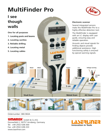 MultiFinder Pro product details | Manualzz