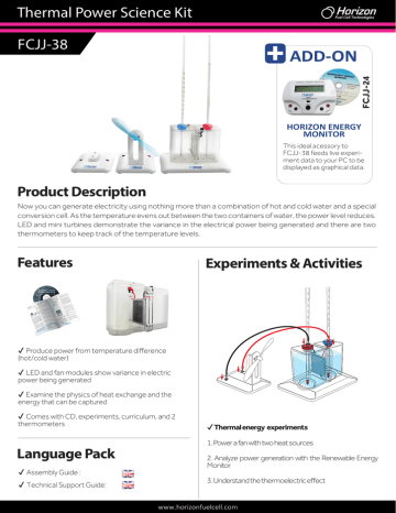 Horizon FCJJ-38 Datasheet | Manualzz