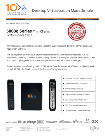 10ZiG Technology 5817q Datasheet | Manualzz