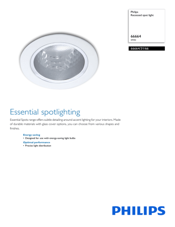 Philips 66664/31/66 Datasheet | Manualzz