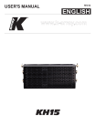 K-array KO 70, KO 40 User's Manual | Manualzz