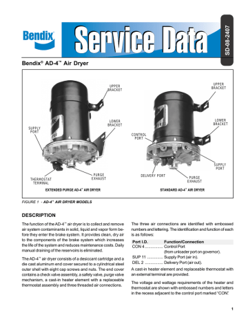 BENDIX AD-4 Installation instructions | Manualzz
