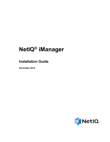 NetIQ iManager Installation Guide | Manualzz
