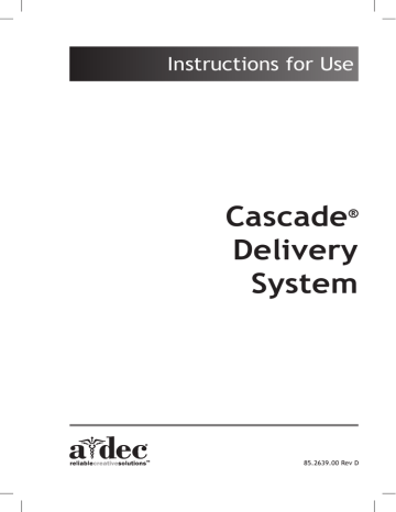 Cascade Delivery System Instructions for Use | Manualzz