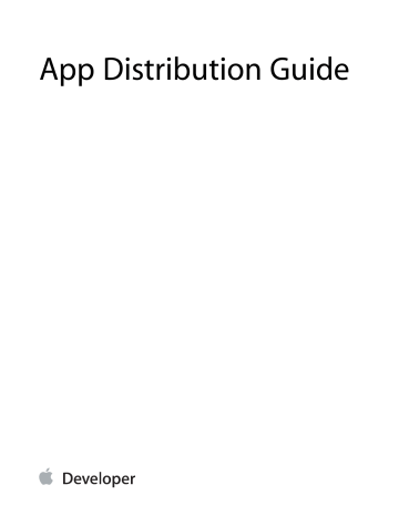 Apple App Distribution Guide | Manualzz