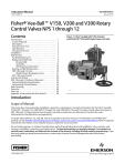 Fisher Vee-Ball V150, V200 and V300 Rotary Control Valves NPS 1 through ...