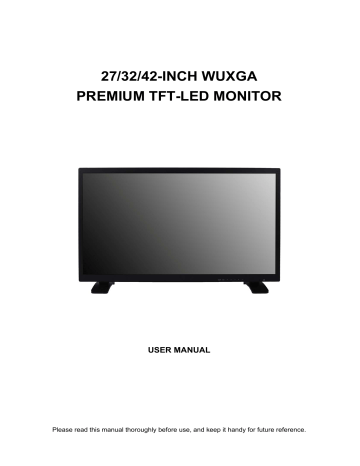 TFT-LED monitor 27/32/42-INCH WUXGA User Manual | Manualzz