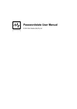Click Studios Passwordstate - User manual