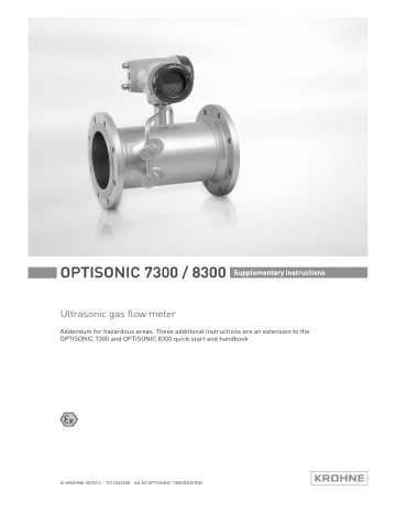 OPTISONIC 7300 / 8300 | Manualzz