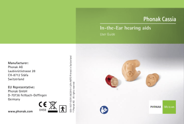 Phonak Cassia User Guide | Manualzz
