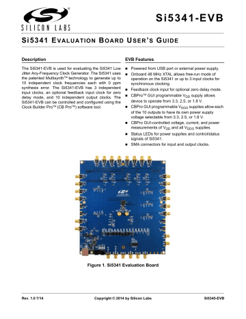 Si5341 EVB User's Guide | Manualzz