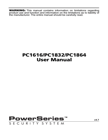 DSC PC1616 User manual | Manualzz