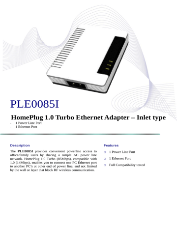Abocom PLE0085I User Manual | Manualzz