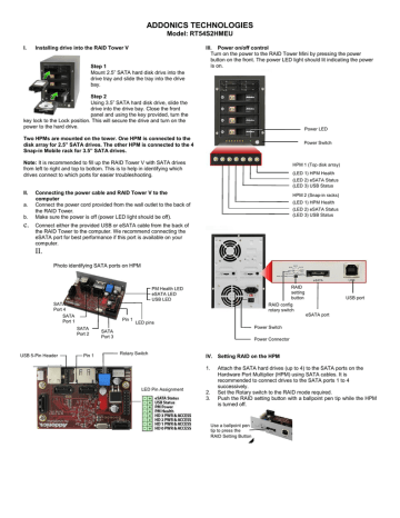 Addonics Technologies RT54S2HMEU User Manual | Manualzz