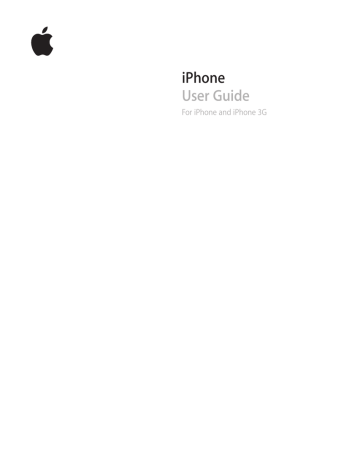 Apple iPhone & iPhone 3G User Guide | Manualzz