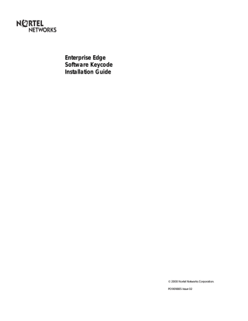 Enterprise Edge Software Keycode Installation Guide | Manualzz