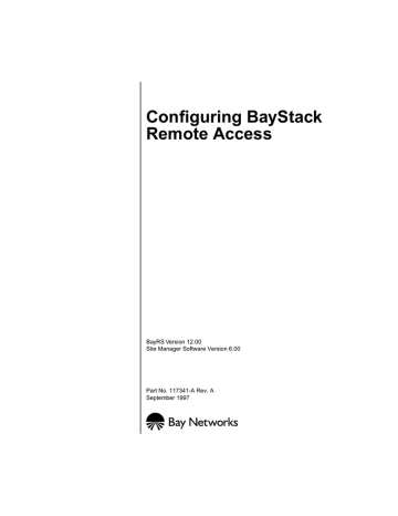 BayStack Routers AN, ANH, ARN User Manual | Manualzz