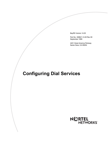 Nortel Networks Dial Services BayRS User Manual | Manualzz