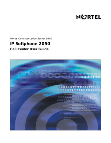 Nortel IP Softphone 2050 User Guide | Manualzz